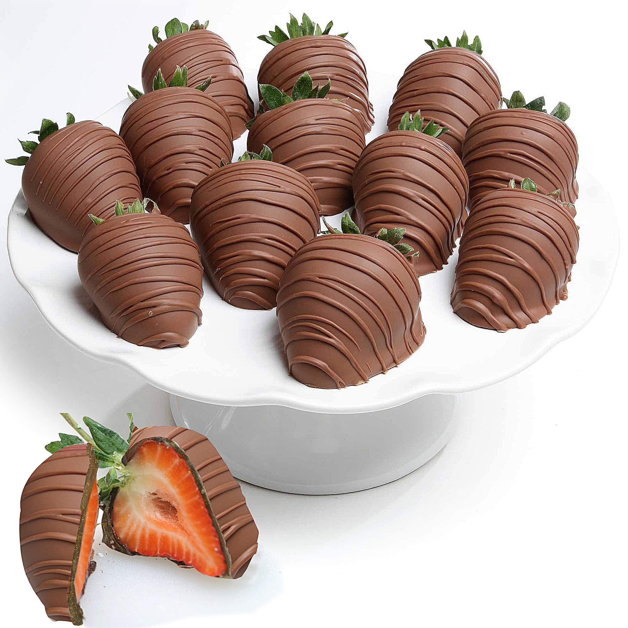 Belgian Milk Chocolate Covered Strawberries - Teleflora