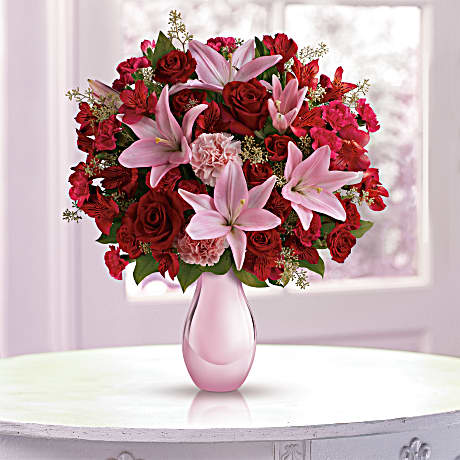 Teleflora's Roses and Pearls Bouquet - Teleflora