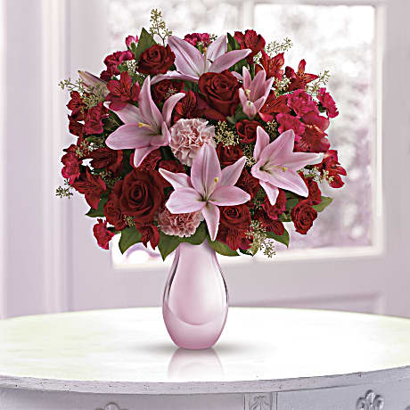 Teleflora's Roses and Pearls Bouquet - Teleflora