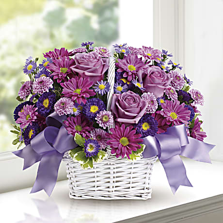 Daisy Daydreams Basket Arrangement - Teleflora