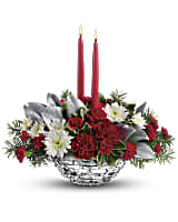 Teleflora's Winter Magic Centerpiece Flower Arrangement - Teleflora