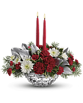 Teleflora's Winter Magic Centerpiece Flower Arrangement - Teleflora