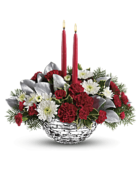 Teleflora's Winter Magic Centerpiece Flower Arrangement - Teleflora