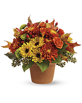 Classic Cornucopia Flower Arrangement - Teleflora