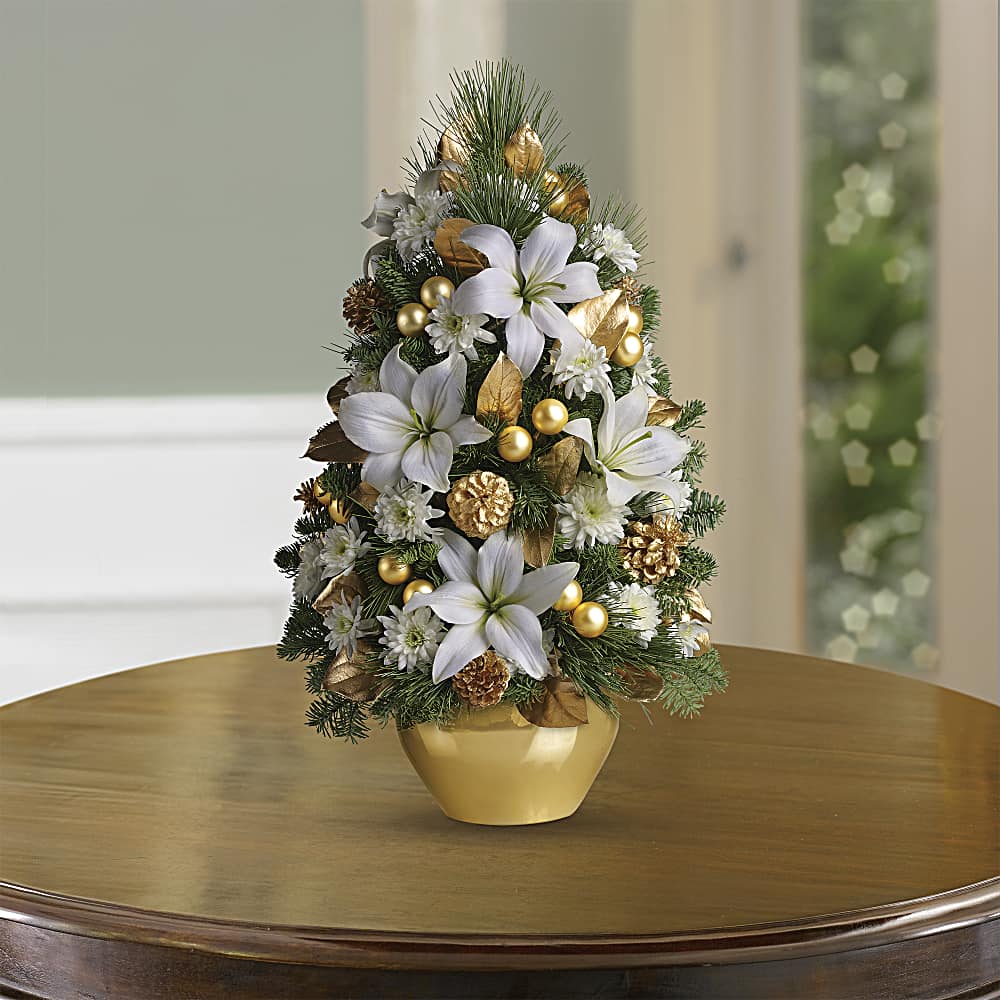 Christmas Tree Flower Arrangement | Best Flower Site