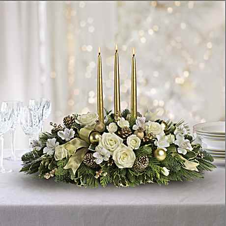 Royal Christmas Centerpiece Bouquet - Teleflora