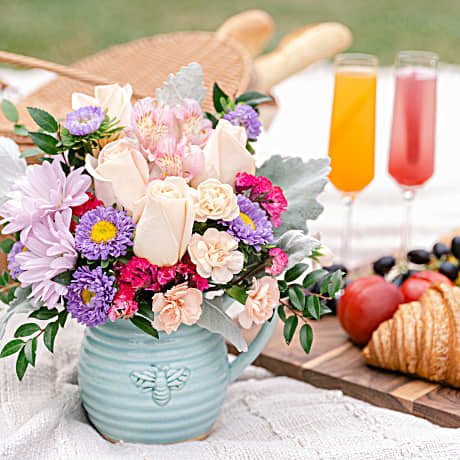 Teleflora's Busy Bee Pitcher Bouquet - Teleflora