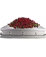 Greatest Love Casket Spray Sympathy Arrangement - Teleflora