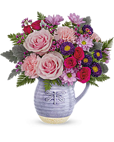 Teleflora's Playful Pitcher Bouquet - Teleflora