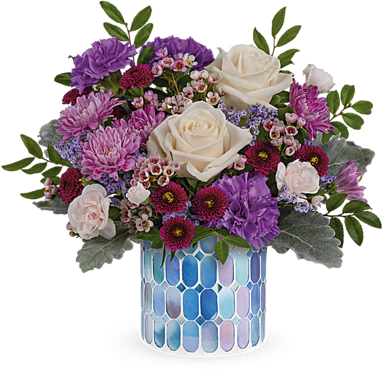 Blue Beauty Bouquet — Teleflora (from $59.99) | SendFlowers.io