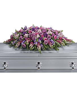 Island Sunset Casket Insert Sympathy Arrangement - Teleflora