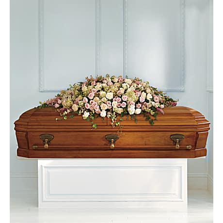 Always Adored Casket Spray Sympathy Arrangement - Teleflora