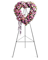 Rose Garden Heart Sympathy Arrangement - Teleflora