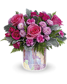 Teleflora's Radiantly Rosy Bouquet - Teleflora
