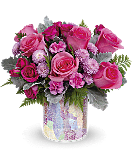 Teleflora's Radiantly Rosy Bouquet - Teleflora