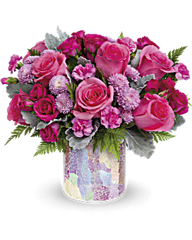 Teleflora's Radiantly Rosy Bouquet - Teleflora