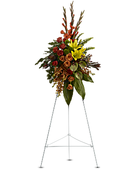 Tropical Tribute Spray Sympathy Arrangement - Teleflora
