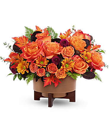 Teleflora's Fall For Copper Centerpiece Bouquet - Teleflora