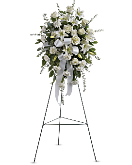 Pink Tribute Spray Sympathy Arrangement - Teleflora