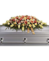 Warmest Remembrance Casket Spray Sympathy Arrangement - Teleflora