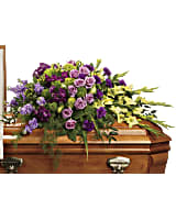 Reflections of Gratitude Casket Spray Specialty Arrangement - Teleflora