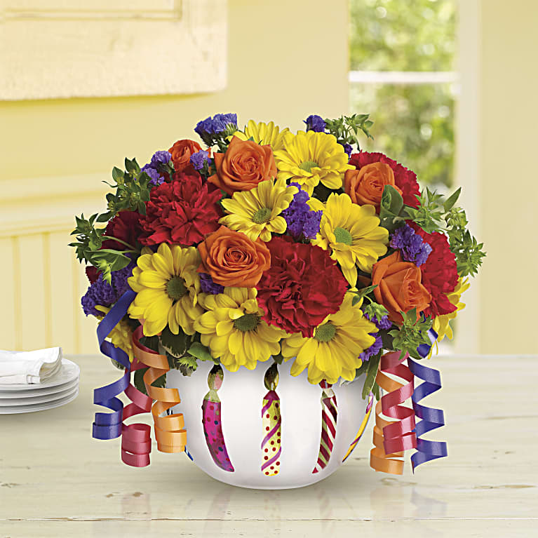 Brilliant Birthday Blooms from Teleflora | SendFlowers.io