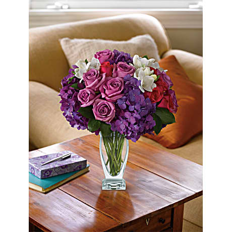 Teleflora's Rhapsody in Purple Bouquet - Teleflora