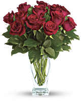 Teleflora's Rose Classique - Dozen Red Roses Bouquet - Teleflora