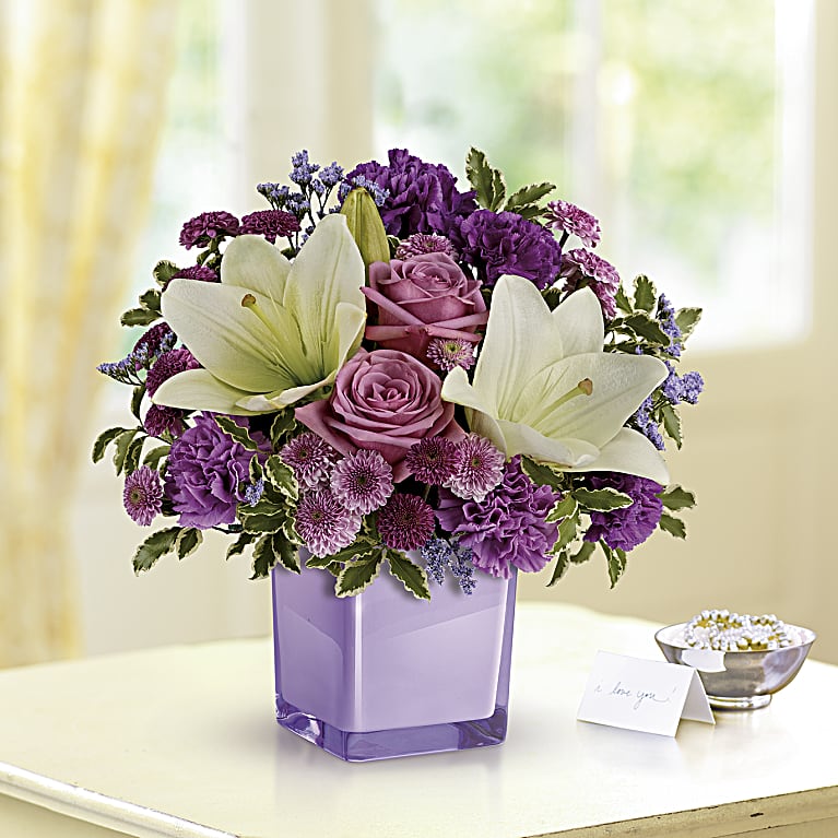 Pleasing Purple Bouquet from Teleflora | SendFlowers.io