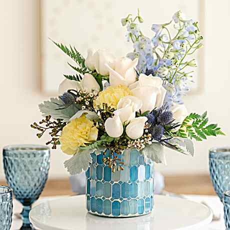 Teleflora's Dreaming of Blue Bouquet - Teleflora