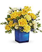 Teleflora's Golden Blue Bouquet - Teleflora