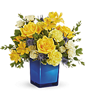 Teleflora's Golden Blue Bouquet - Teleflora