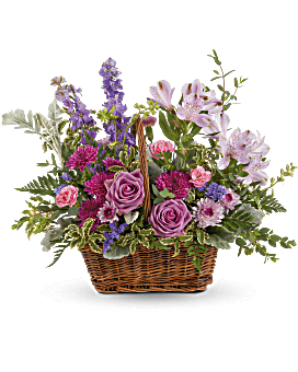 Teleflora's Lavender Meadow Basket - Teleflora