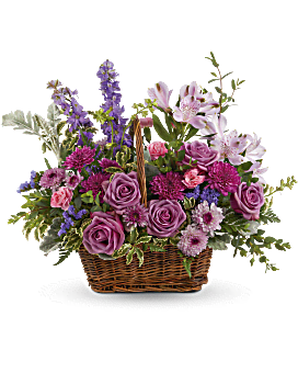 Teleflora's Lavender Meadow Basket - Teleflora