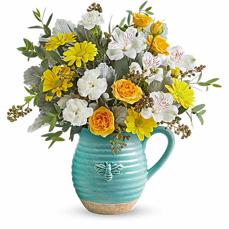 Bee Joyful Bouquet — Teleflora (from $49.99) | SendFlowers.io