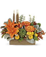 Teleflora's Fall Bamboo Garden Flower Arrangement - Teleflora