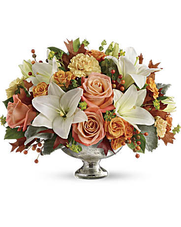 Teleflora's Harvest Shimmer Centerpiece Bouquet - Teleflora