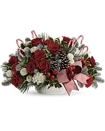 Jolly Candy Cane Bouquet - Teleflora