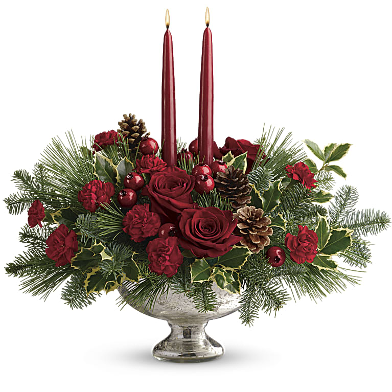 Shining Bright Centerpiece from Teleflora | SendFlowers.io