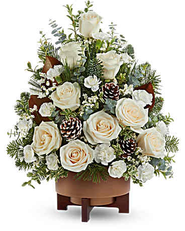 Teleflora's Alpine Snow Tree Bouquet - Teleflora