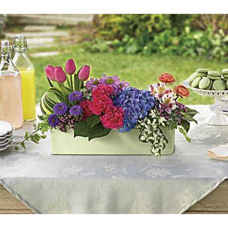 Garden Party Centerpiece Flower Arrangement - Teleflora
