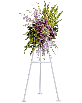 Pink Tribute Spray Sympathy Arrangement - Teleflora